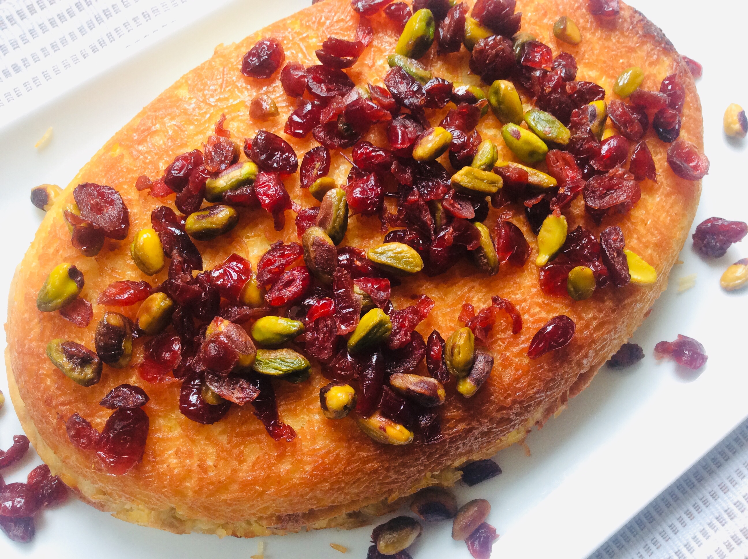 Tahdig or Baked Saffron with Yoghurt Rice / Tahdig ou Riz safrané avec ...